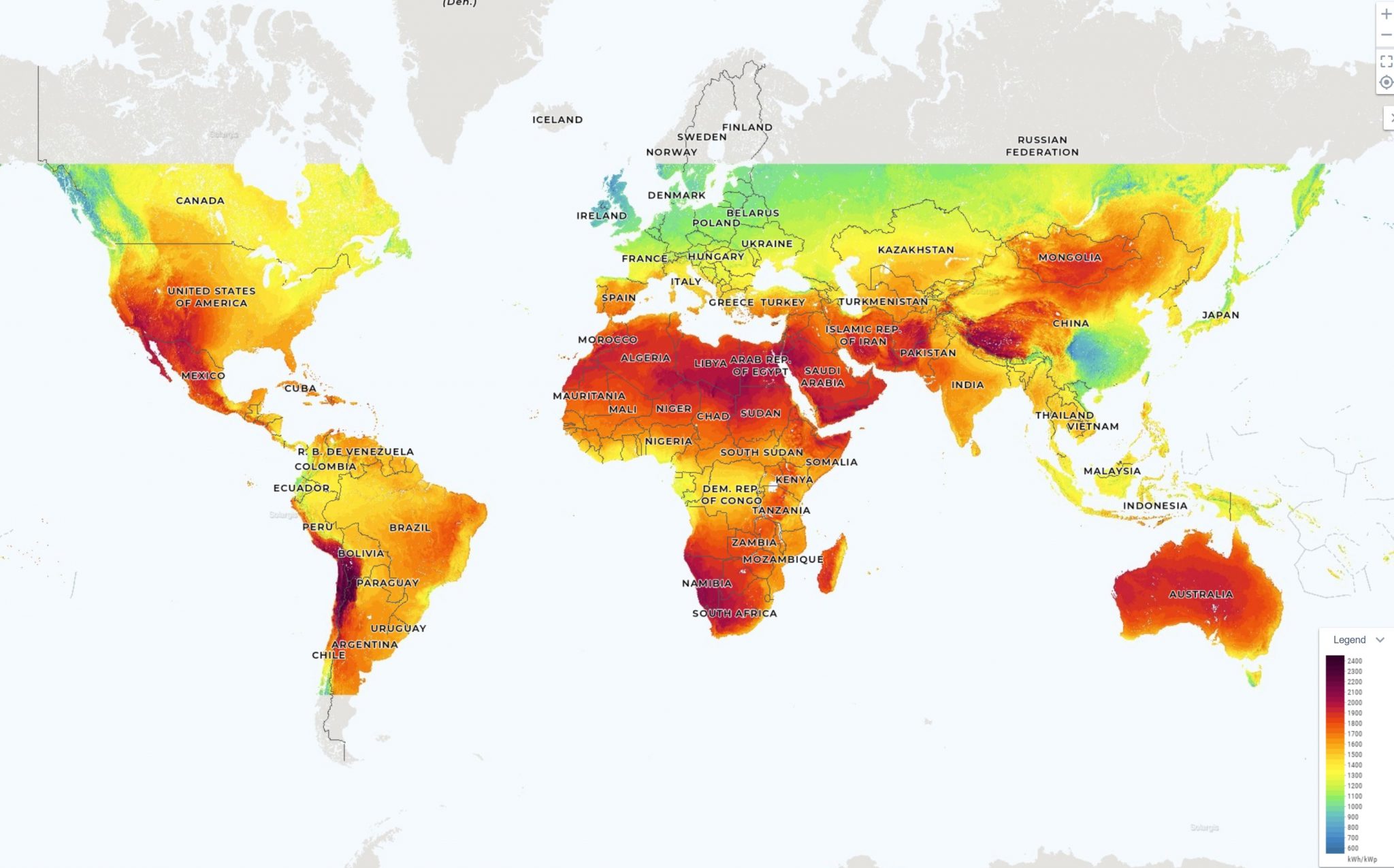 Peta Potensi Tenaga Matahari - Ilmu Pengetahuan & Teknologi