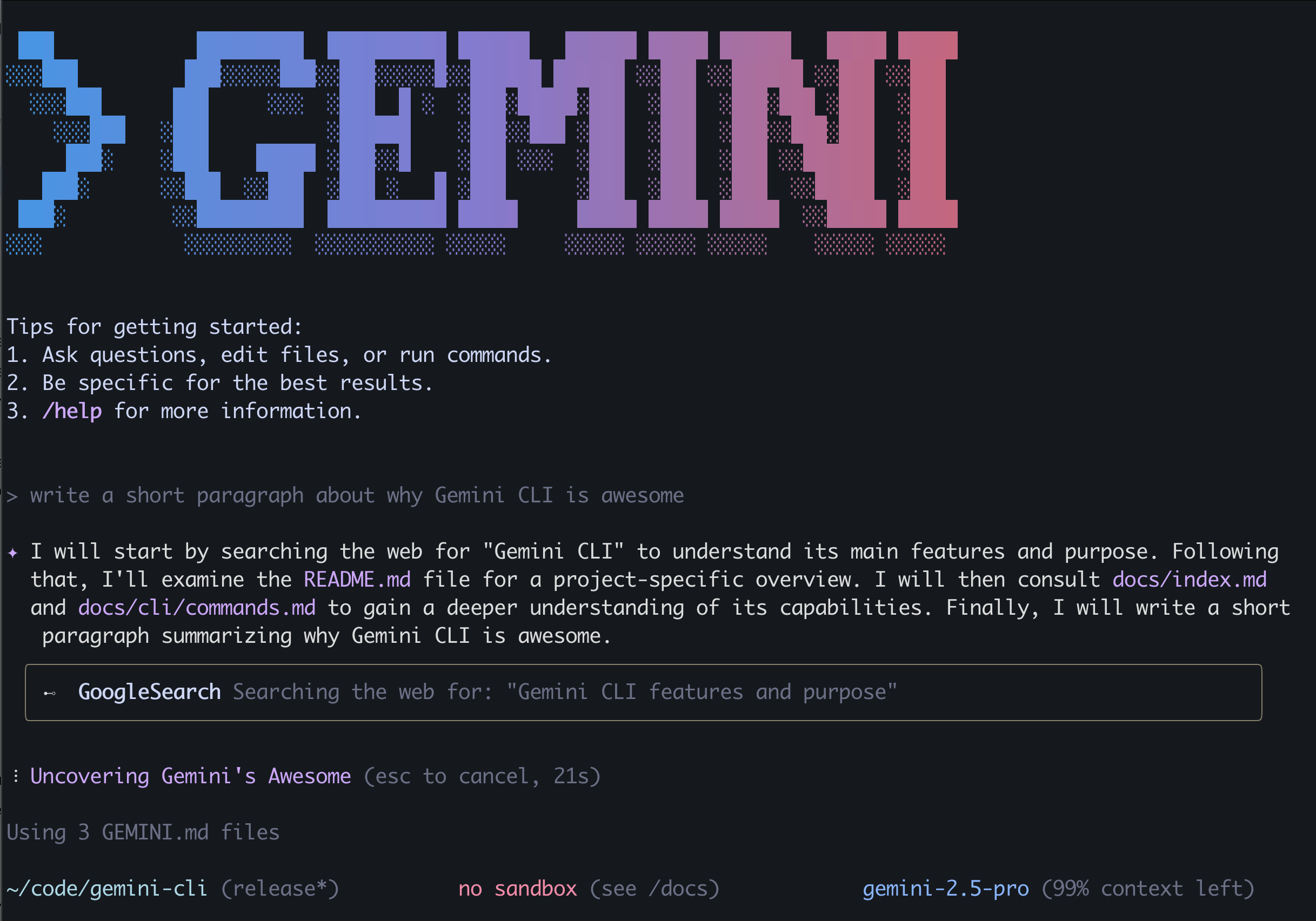 Gemini LLM Command Line - Ilmu Pengetahuan & Teknologi
